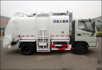 Cina Riscaldamento a gas puro del camion 4.3cbm del compattatore di rifiuti di controllo elettrico in vendita