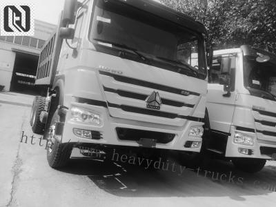 中国 10車輪371HP 20立方メートルのSinotruk HOWOのダンプカーの鉄の物質的で白い色 販売のため