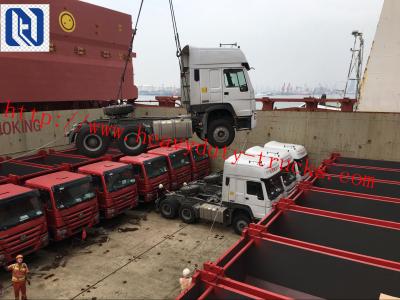 中国 10車輪371HP 20立方メートルのSinotruk HOWOのダンプカーの鉄の物質的で白い色 販売のため