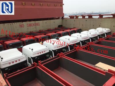 中国 10車輪371HP 20立方メートルのSinotruk HOWOのダンプカーの鉄の物質的で白い色 販売のため