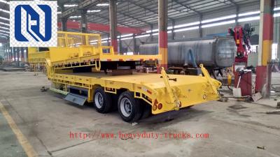 Cina Trasporto del rimorchio basso del letto piano di iso ccc del macchinario di costruzione con 3 assi di FUWA, assi di BPW in vendita