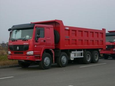 Cina 12 ribaltatore resistente dell'autocarro con cassone ribaltabile dei pneumatici 8*4 con la cabina lunga comoda HW76 in vendita