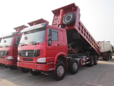 Cina 12 ribaltatore resistente dell'autocarro con cassone ribaltabile dei pneumatici 8*4 con la cabina lunga comoda HW76 in vendita