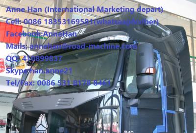 Cina Camion del motore primo di 10 gomme della marca di SINOTRUK HOWO A7 con le traversine ed il condizionatore d'aria del doppio di 6X2 420hp in vendita
