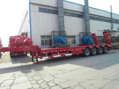 Cina Rimorchio dei semi di Lowbed con 4 parti famose di marca degli assi ad alta resistenza in vendita