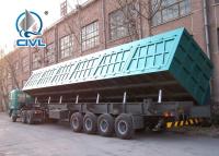 China Cargo Side Dump 80 Tons Semi Trailer Trucks for sale