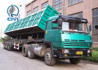 China Cargo Side Dump 80 Tons Semi Trailer Trucks for sale