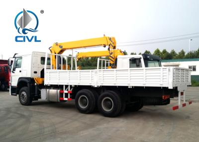 Cina Il camion di SINOTRUK HOWO 6X4 ha montato la gru 12 tonnellate con il camion della garanzia con la gru di caricamento in vendita