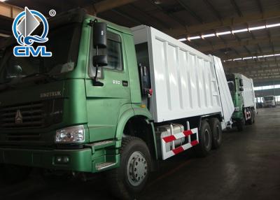 中国 Sinotruk Howoのごみ収集車10のタイヤ モード ゴミ箱のtruckl 6x4のコンパクターのごみ収集車 販売のため