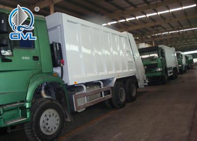中国 頑丈なHowo 6X4のホックの上昇のごみ収集車の取り外し可能な圧縮のごみ収集車18のトン10 - 12mの³によってはトラックが転がり落ちます 販売のため
