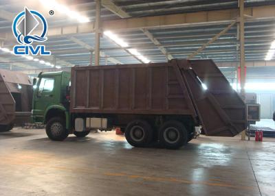 中国 頑丈なHowo 6X4のホックの上昇のごみ収集車の取り外し可能な圧縮のごみ収集車18のトン10 - 12mの³によってはトラックが転がり落ちます 販売のため