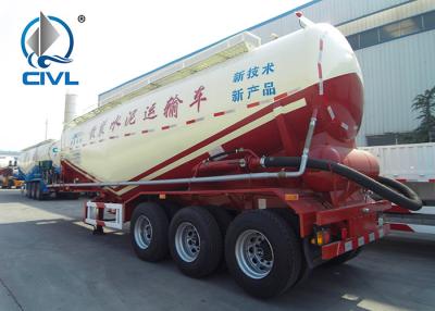 中国 半60m3 3AXLES 2LEGS Q345の粒子の物質的な輸送のトレーラ トラック/バルク半セメント タンク トレーラー 販売のため