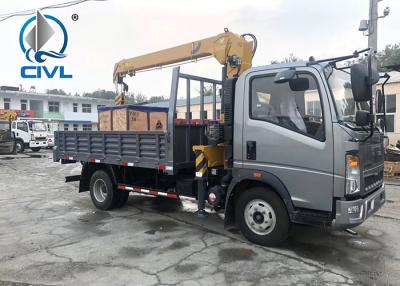 Cina Il camion di HOWO ha montato le gru 4 x 2 con la gru SQ6.3SK2Q 6000KG del freno aerodinamico XCMG in vendita