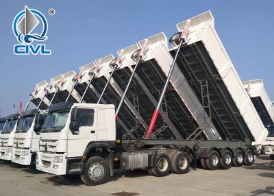 中国 CIMCセミトレーラーの後部前部に持ち上がることを用いる半50トン4の車軸ダンプのトレーラ トラック 販売のため