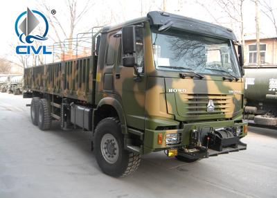 Cina 6x6 371hp tutto il carico di Sinotruk Howo7 dell'azionamento della ruota 30-60 tonnellate caricano il colore verde dei fari alti- di luminosità della capacità in vendita