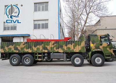 Cina 6x6 371hp tutto il carico di Sinotruk Howo7 dell'azionamento della ruota 30-60 tonnellate caricano il colore verde dei fari alti- di luminosità della capacità in vendita