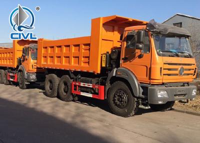 中国 オレンジBeiben 6x4のダンプ トラック350hp/35t - 40t --に荷を積む375hp Weichaiエンジン 販売のため