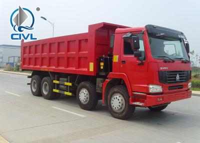 China 60T 8 x caminhão basculante 4 resistente com a cubeta 30Cubic e levantamento dianteiro de HOWO7 à venda