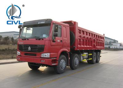 China 60T 8 x caminhão basculante 4 resistente com a cubeta 30Cubic e levantamento dianteiro de HOWO7 à venda