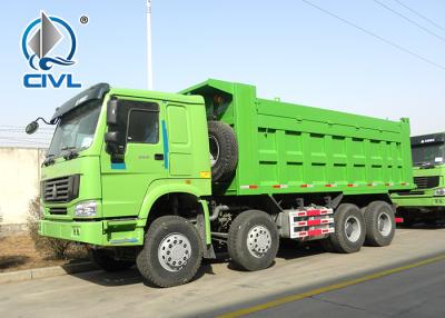 Cina Autocarro con cassone ribaltabile dell'onere gravoso 8X4 con il motore di 420 HP 60 tonnellate di colore verde di autocarro con cassone ribaltabile in vendita