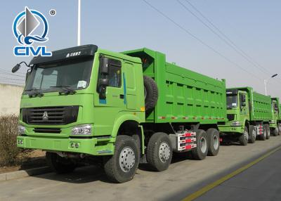 Cina Autocarro con cassone ribaltabile dell'onere gravoso 8X4 con il motore di 420 HP 60 tonnellate di colore verde di autocarro con cassone ribaltabile in vendita