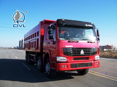 中国 人のディーゼルHowo ZZ3317N3067W 8x4 40Tonのダンプのダンプカーのダンプ トラック12の車輪のダンプ トラック赤い色 販売のため