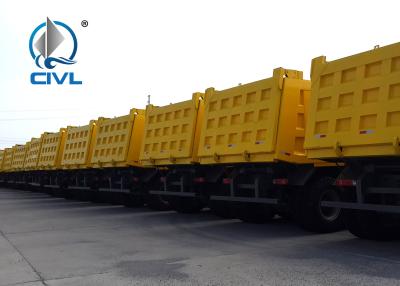 Cina Autocarro con cassone ribaltabile resistente giallo di industria estrattiva di colore 10tires 336HP 6X4 RHD autocarro con cassone ribaltabile estraente da 30 tonnellate in vendita