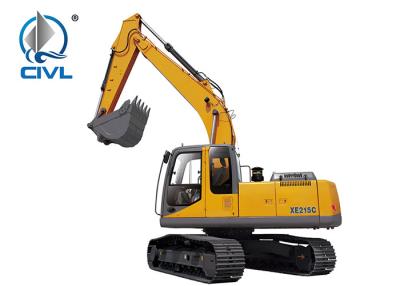 Cina 13250mm 0.4m3 XE215DA 21,9 Ton Hydraulic Crawler Excavator in vendita
