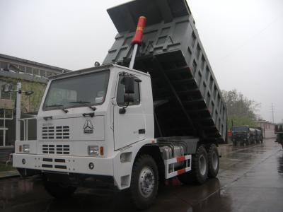中国 HOWO交通機関のために頑丈なダンプ トラックを採鉱する70トンの強い馬力6x4 販売のため