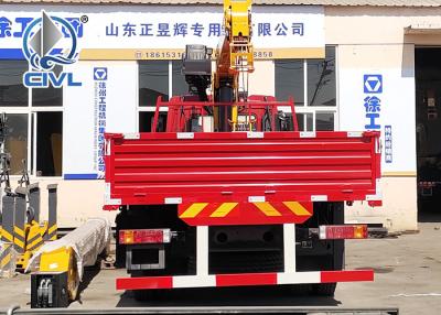 Cina HOWO 6x4 colore rosso montato camion piegante della gru dell'asta da 10 tonnellate, materiale è il acciaio al carbonio in vendita