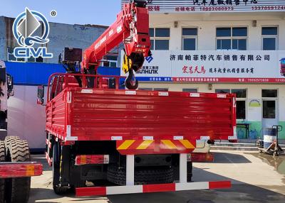 Cina HOWO 6x4 colore rosso montato camion piegante della gru dell'asta da 10 tonnellate, materiale è il acciaio al carbonio in vendita
