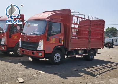 中国 4X2 LHDの貨物箱のトラックのSinotruk HOWO 4200mmのホイールベース/ヴァンLorry Truck 販売のため