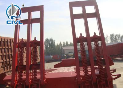 Cina nuovo asse basso 4 Axle Gooseneck Hydraulic Detachabke Simetrailer a base piatta dell'asse 3 del rimorchio 2 dei semi del letto in vendita