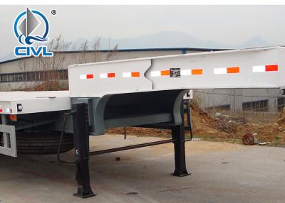 Cina nuovo asse basso 4 Axle Gooseneck Hydraulic Detachabke Simetrailer a base piatta dell'asse 3 del rimorchio 2 dei semi del letto in vendita