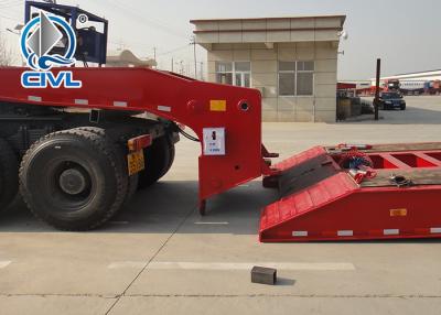 Cina nuovo asse basso 4 Axle Gooseneck Hydraulic Detachabke Simetrailer a base piatta dell'asse 3 del rimorchio 2 dei semi del letto in vendita