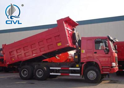 Cina spessore di sollevamento di Hyva dell'autocarro con cassone ribaltabile del ribaltatore di 6 x 4 336hp Sinotruk Howo del fondo e del lato in vendita