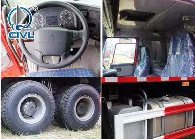 Cina spessore di sollevamento di Hyva dell'autocarro con cassone ribaltabile del ribaltatore di 6 x 4 336hp Sinotruk Howo del fondo e del lato in vendita