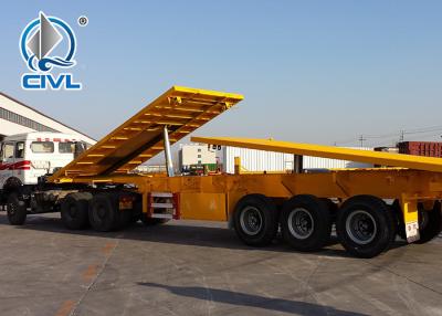 Cina 2/3/4 di semirimorchio a base piatta degli assi per l'asse di Jost Support Leg Fuwa Axle/BPW dei contenitori di trasporto in vendita