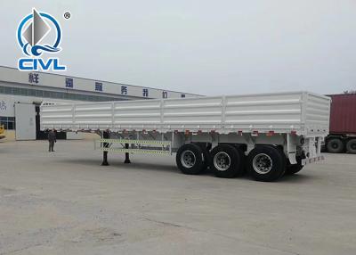 Cina nuovo ABS di Lorry Container Trailers Can Option dei semi di spessore del rimorchio 3Axles 50T 6mm dei semi del carico del muro laterale in vendita