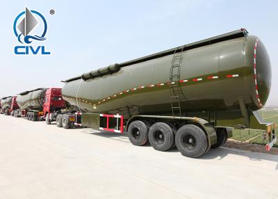 中国 渤海の空気圧縮機が付いているセメントの植物のためのバルク セメント タンク トレーラー50-80のトンの積載量 販売のため