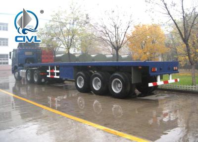 中国 後部2/通用口および12R22.5モデル タイヤが付いている40T 3車軸貨物自動車の容器のトレーラー 販売のため