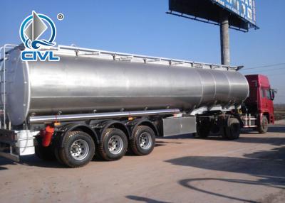 Cina Autoarticolati del serbatoio dell'olio degli assi M3 tre di Q345MATERIAL 45 piccoli gialli e colore bianco CON l'asse di fuwa e la gomma del tirange in vendita