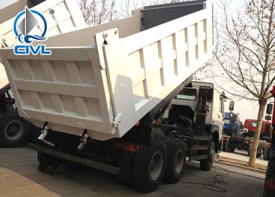 China 371hp EuroII Sinotruk HOWO7 New dump Tipper truck 20M3 Container with 1 sleeper and air condition spare tire for sale