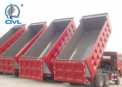 China 371hp EuroII Sinotruk HOWO7 New dump Tipper truck 20M3 Container with 1 sleeper and air condition spare tire for sale