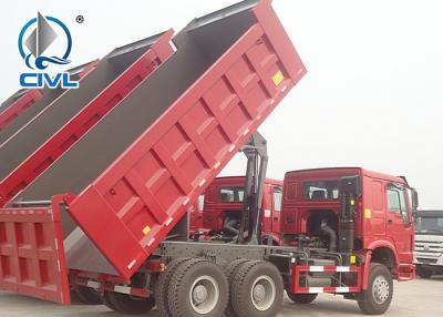 China 371hp EuroII Sinotruk HOWO7 New dump Tipper truck 20M3 Container with 1 sleeper and air condition spare tire for sale