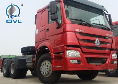 Cina Camion rosso ruote LHD/RHD del trattore 340HP 10 di HOWO 6 x 4 del motore primo in vendita