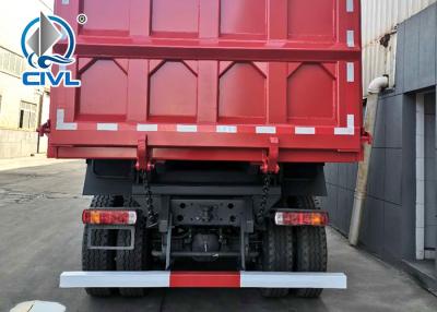 中国 赤い色LHD 6X4のダンプカーのダンプ トラックのユーロ2 336HPエンジンHYVAの前部に持ち上がること 販売のため