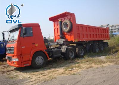 Cina Rimorchio di sollevamento idraulico dei semi dello scarico di Ton Grapple 3 Axle Tipper Trailer del acciaio al carbonio 40 in vendita
