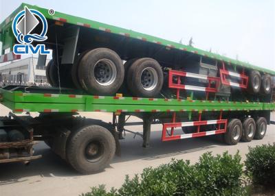 Cina La costruzione di carico di CIVL lavora i rimorchi a macchina a base piatta idraulici dei semi 3 assi 80 tonnellate 17m in vendita
