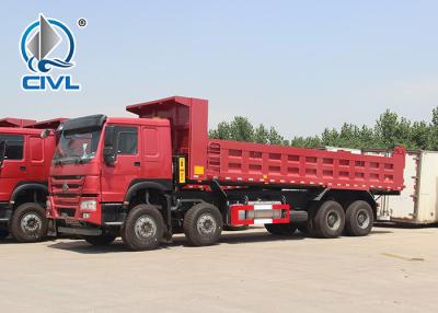 Cina Autocarro con cassone ribaltabile resistente di sollevamento anteriore 371HP 8X4 LHD 50tons 20-30CBM ZZ3317N3567W in vendita